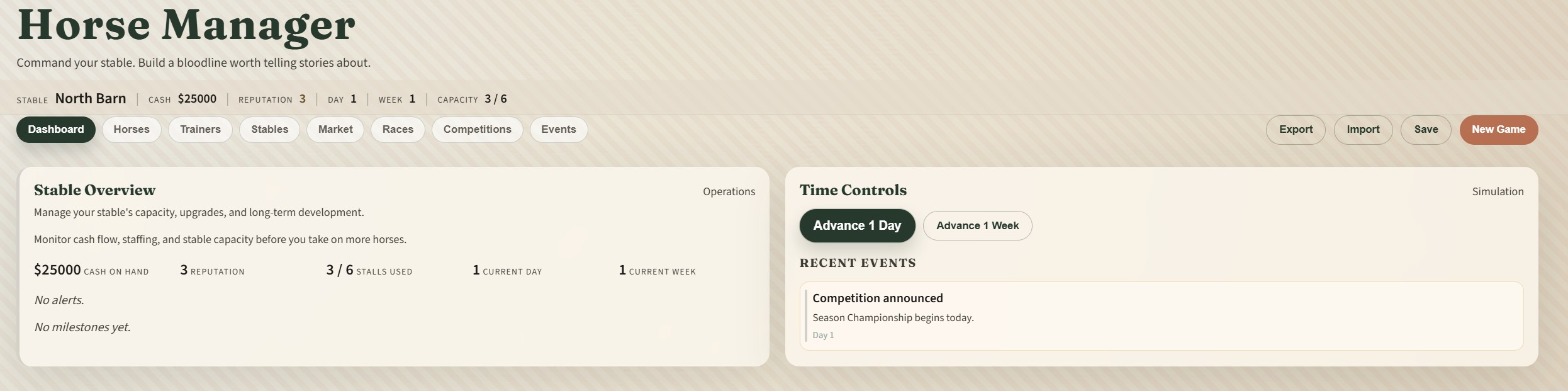 Horse Manager by Flying_Hippo_Studio