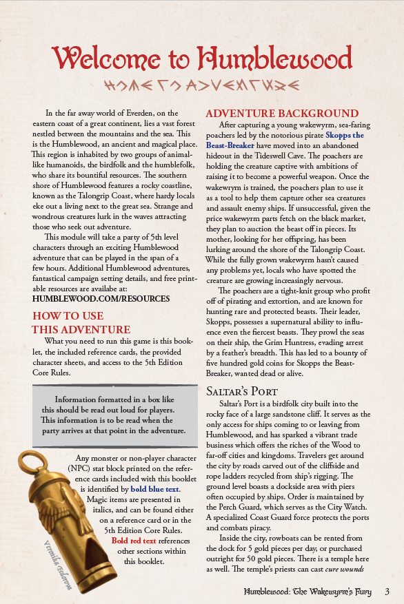 Humblewood: The Wakewyrm's Fury (PDF) by Hit Point Press