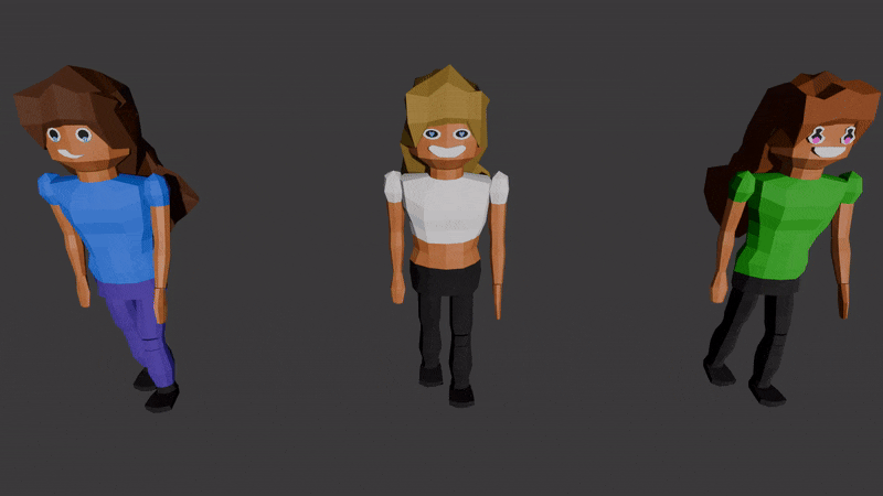 Low Poly 3D NPC Asset Pack – 16 Characters with Animations by Creedey