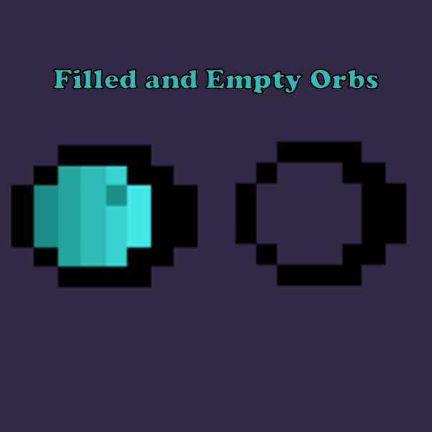 Minimal Pixel Orb UI Pack (Mana Icons and Sprite Sheet) by Nandita B