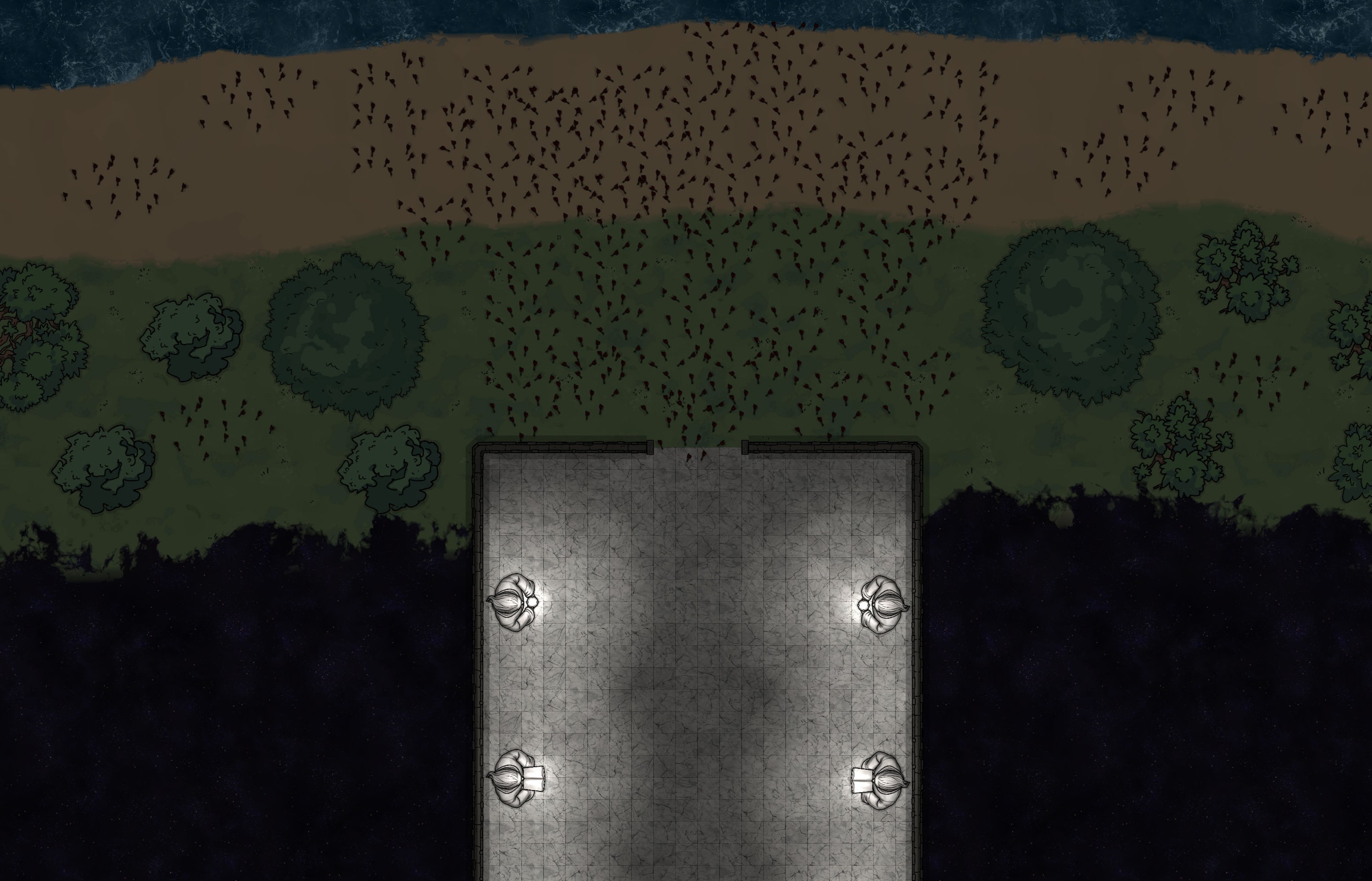 Odin's Hall: Valhalla [Battlemap + VTT] by Roald Maps