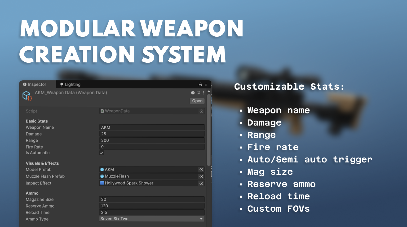 Ultimate FPS System - Advanced Weapons and Movement by ronmakesgames