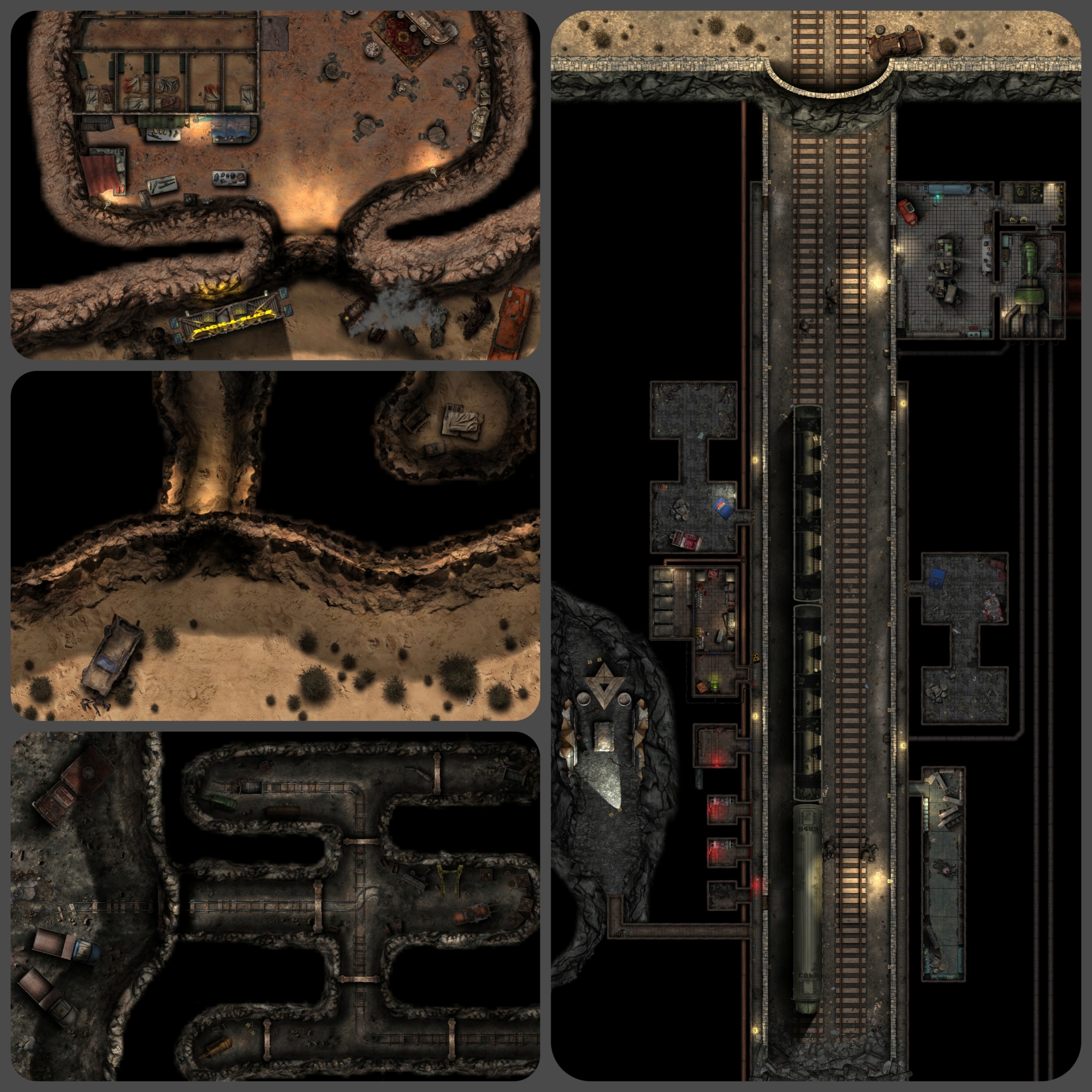 Post Apocalyptic Encounters - Caves & Mines by Xecthar