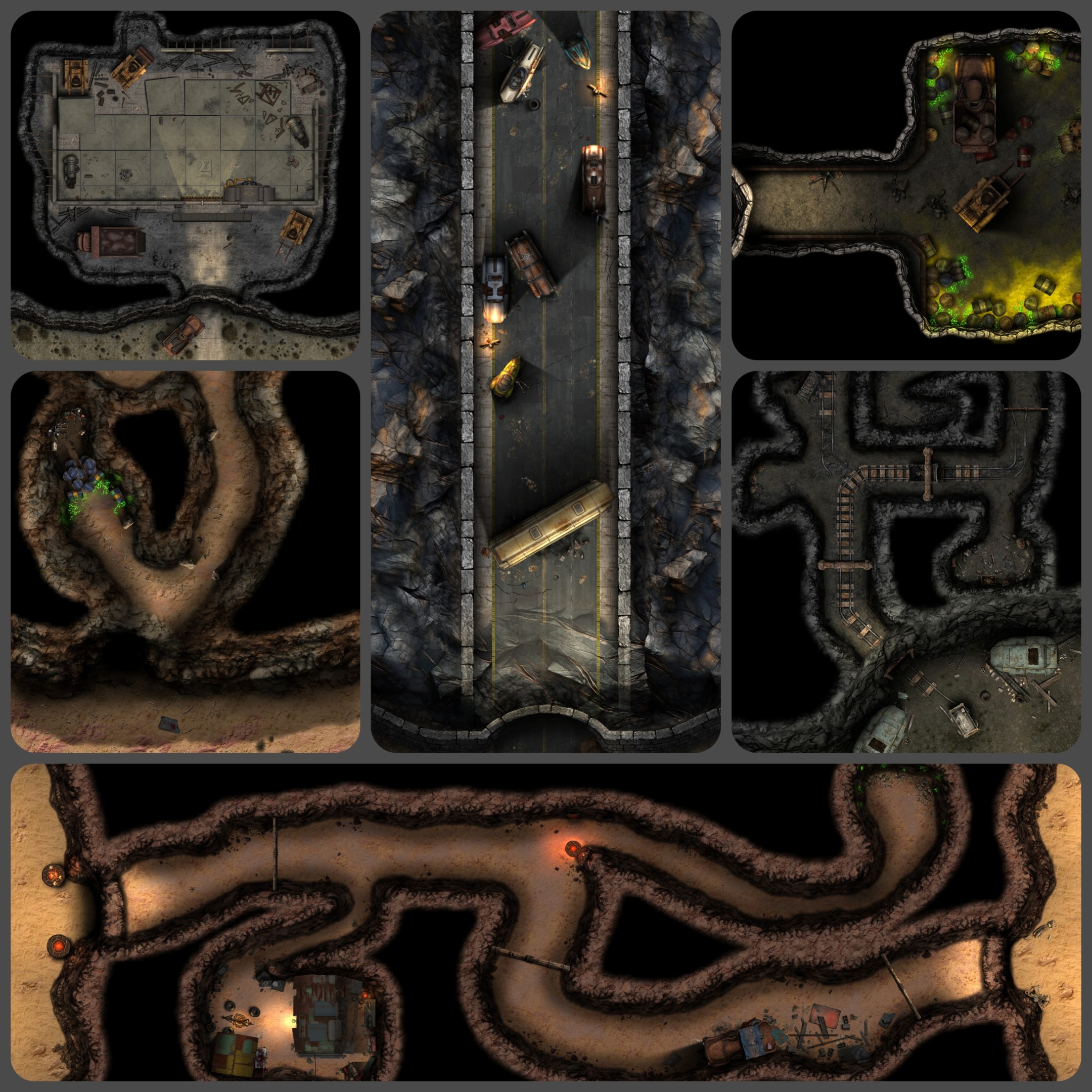 Post Apocalyptic Encounters - Caves & Mines by Xecthar