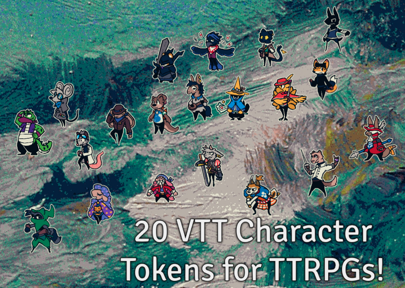 20 Anthro VTT Character Tokens by DM Noises