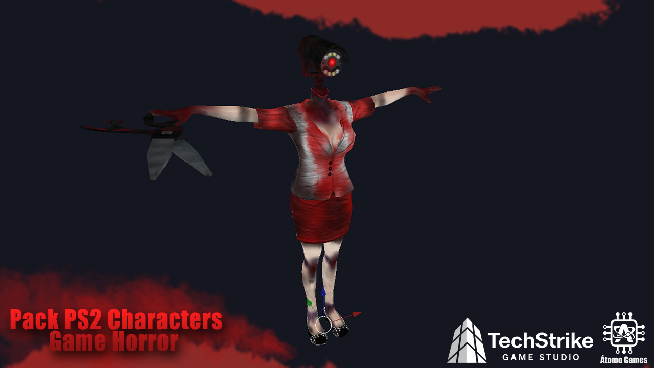 Horror Game PS2 Characters - Retro Asset Pack by TechStrike Game Studio