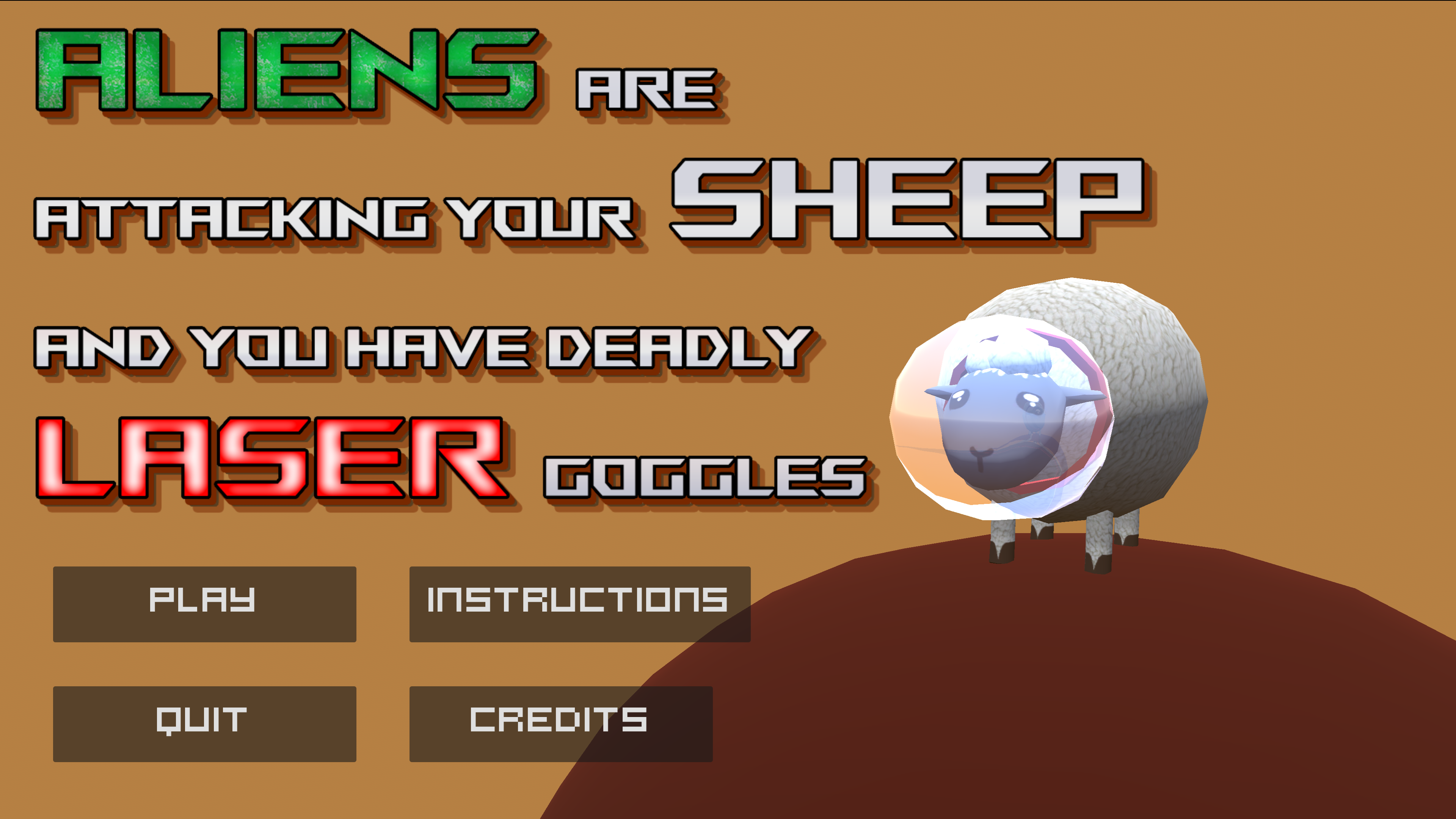 Aliens Are Attacking Your Sheep And You Have Deadly Laser Goggles by ...