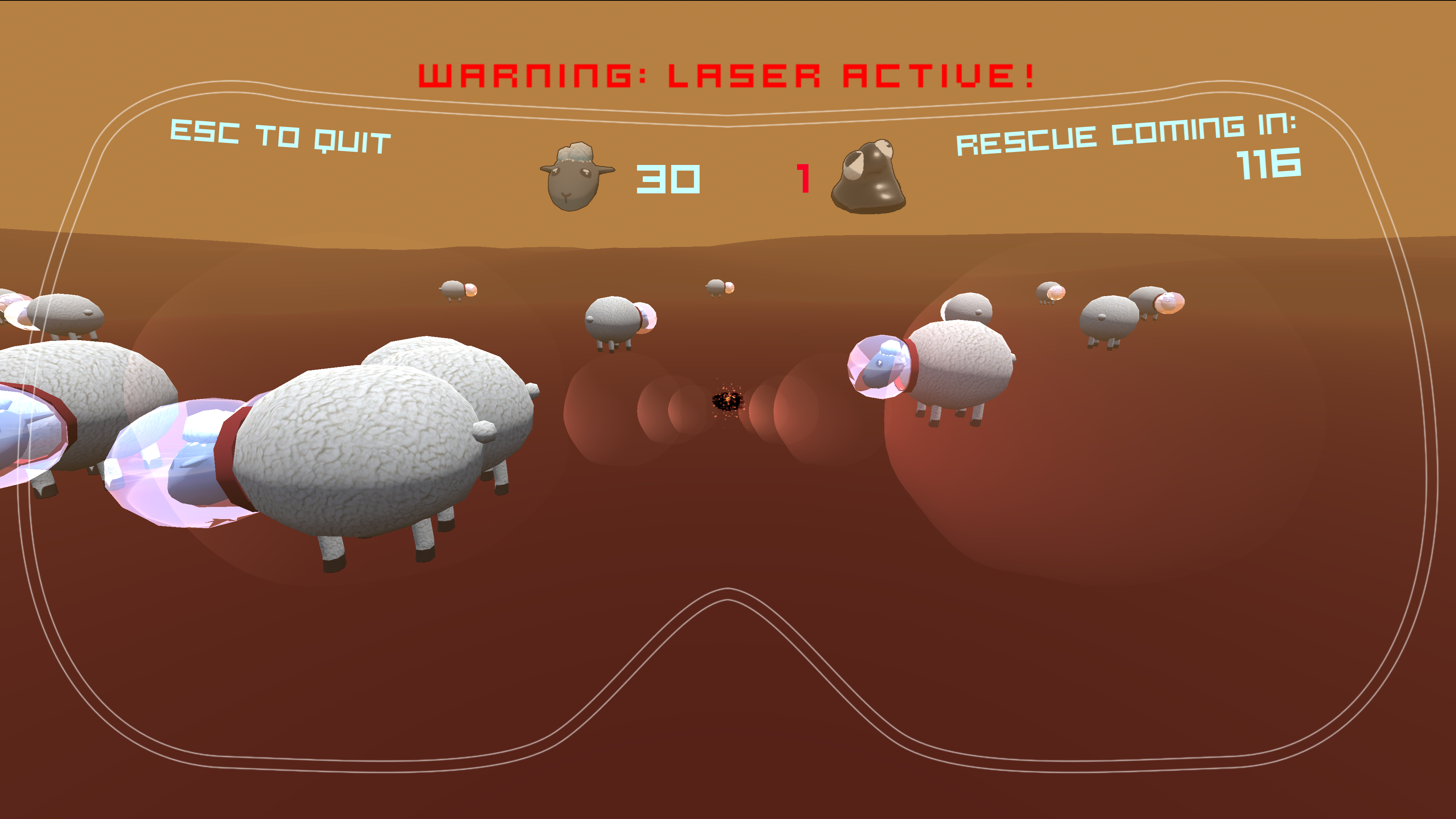Aliens Are Attacking Your Sheep And You Have Deadly Laser Goggles by ...