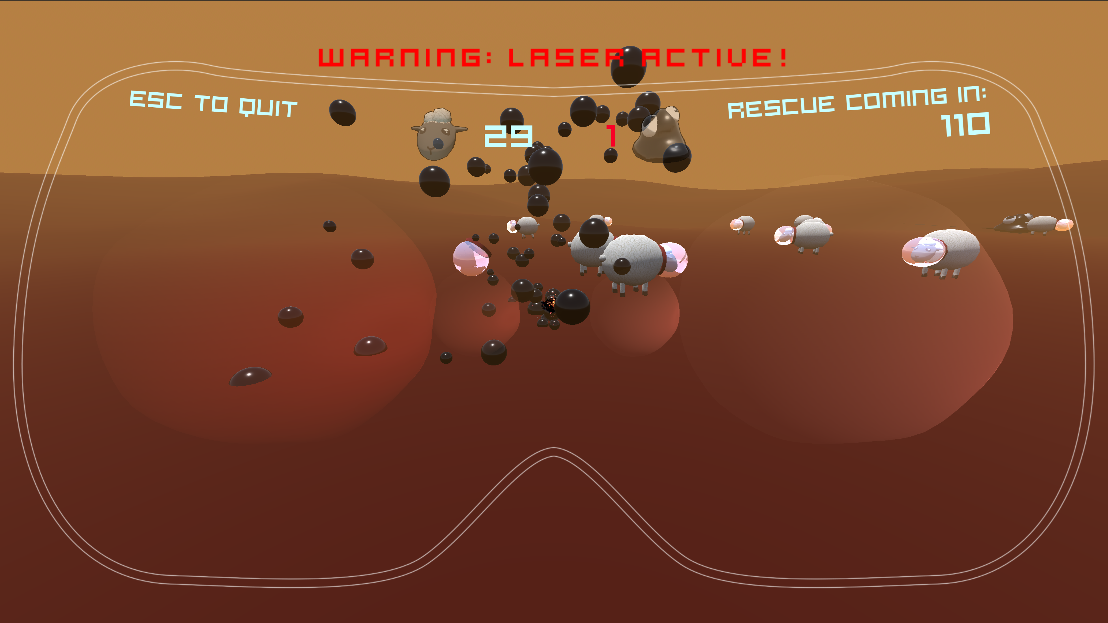 Aliens Are Attacking Your Sheep And You Have Deadly Laser Goggles by ...