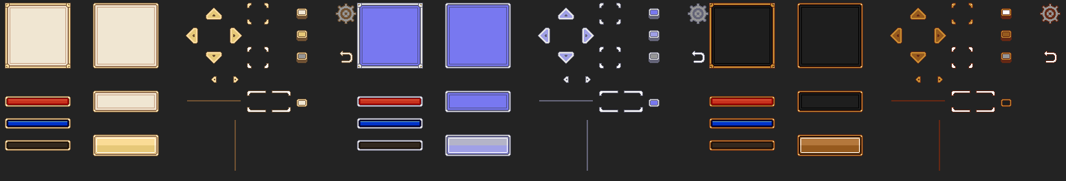 Amber Core UI – RPG Pixel UI Asset Pack by PawEXE