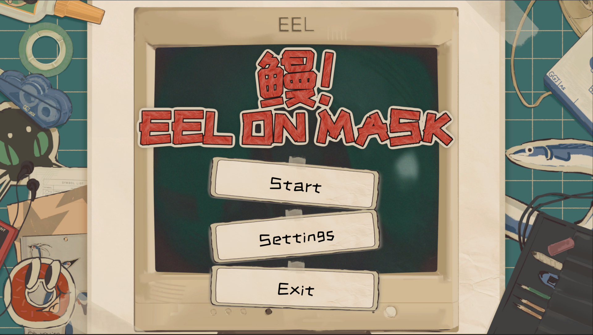Eel On Mask by huxx