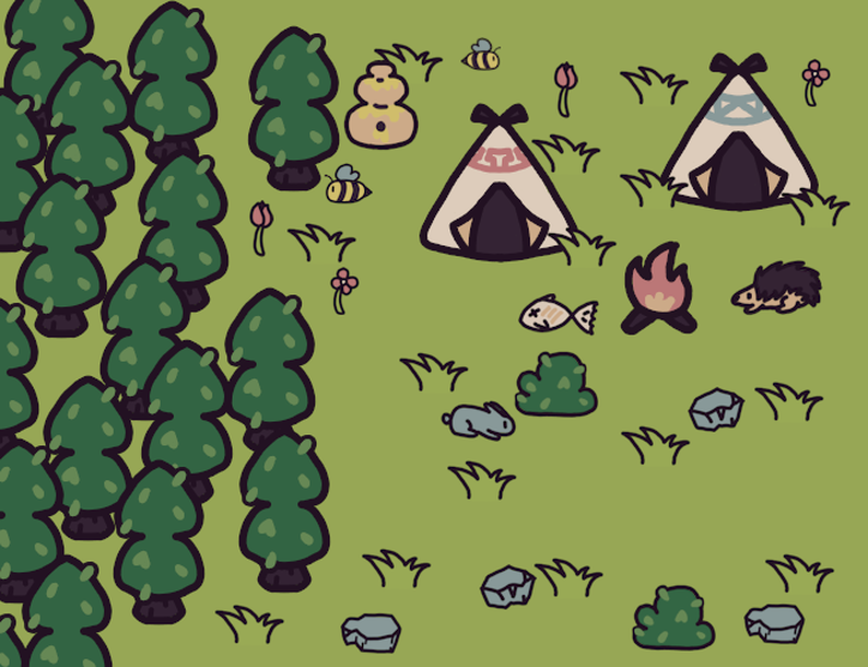 2D Forest asset-pack by B0z