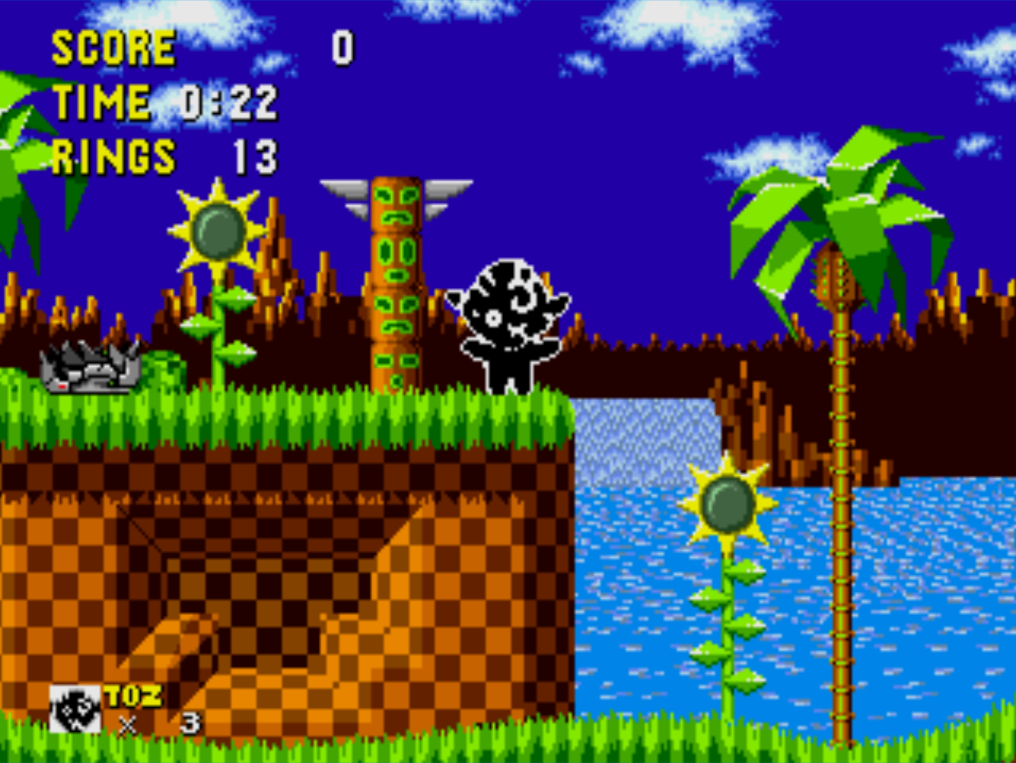 Toz the Gremlin (Sonic 1 Hack) by Gene Mutation