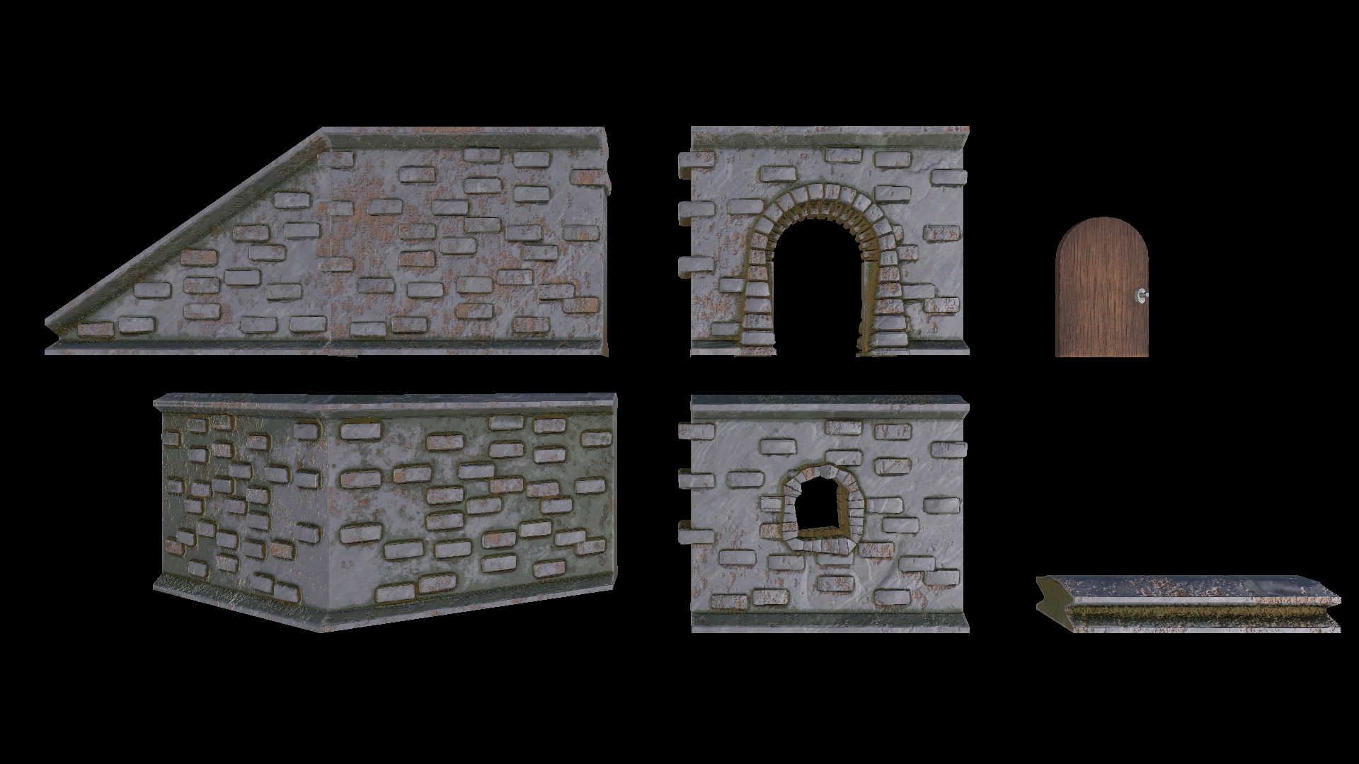 Low Poly Modular Dungeon Kit — RPG & Roguelike 3D Assets (Unity, Godot ...