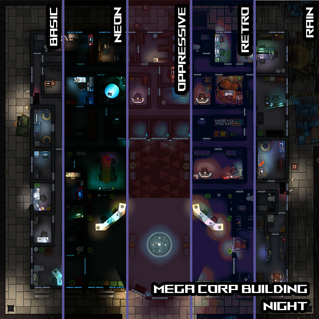 Mega Corp Building - Map Pack by WendigoWorkshop