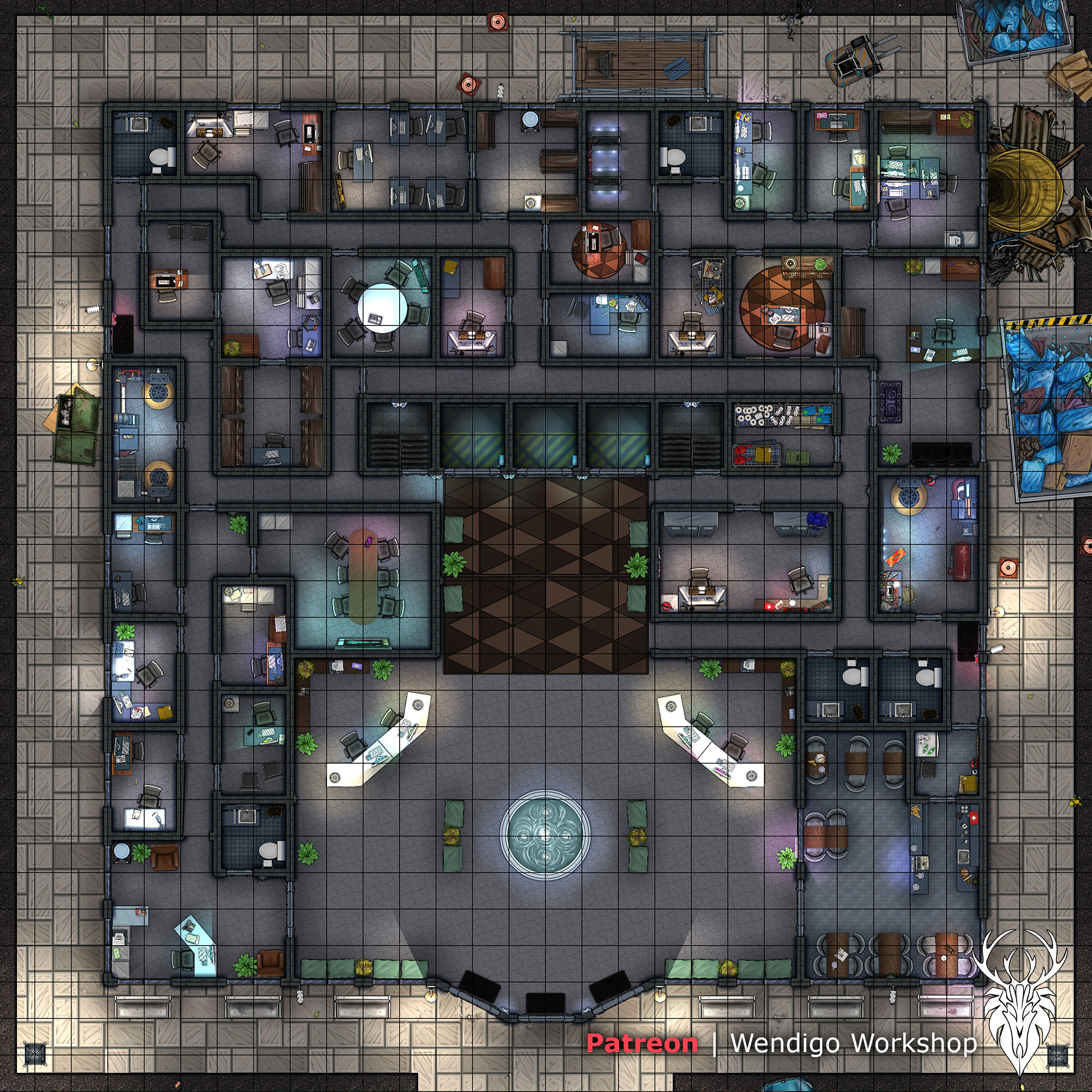 Mega Corp Building - Map Pack by WendigoWorkshop