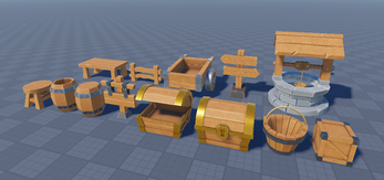 Stylized and Realistic 3D Game Props-Commissions Open by niklausyoyo