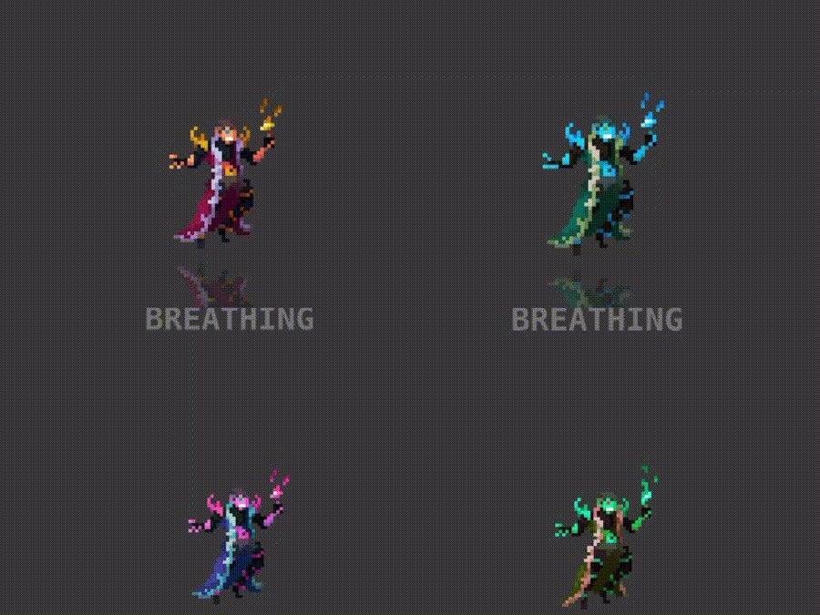 18 RPG Character Asset Pack - Humanoid Magic Casters by PixelDream