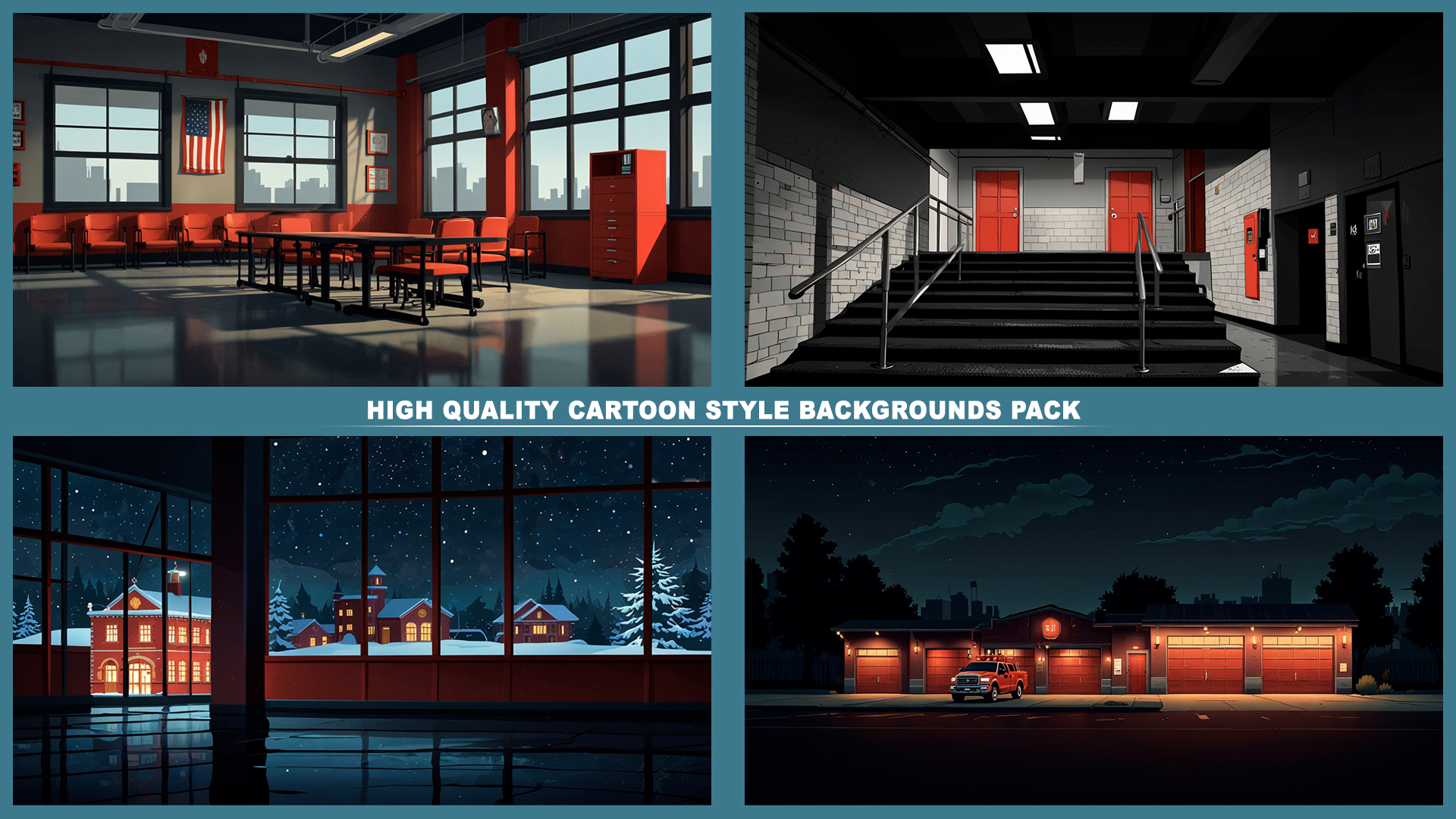 120+ FIRE DEPARTMENT BACKGROUNDS by PIXELHUNT