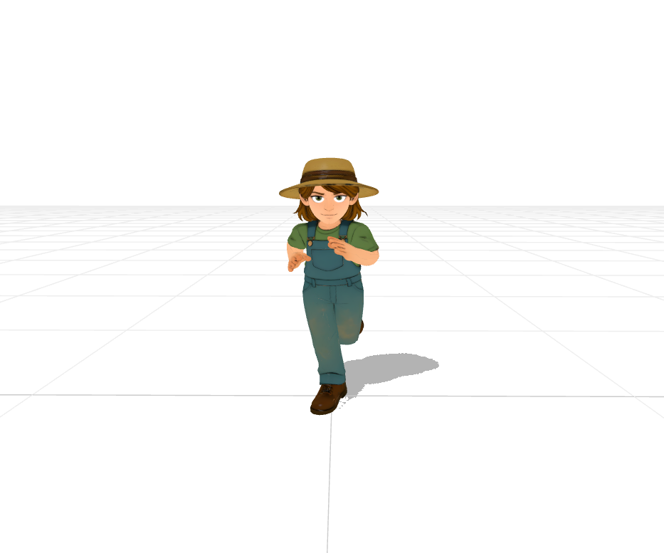 3D Modern Female Farmer Character Rigged Pack – 3D Model with Walk, Run ...