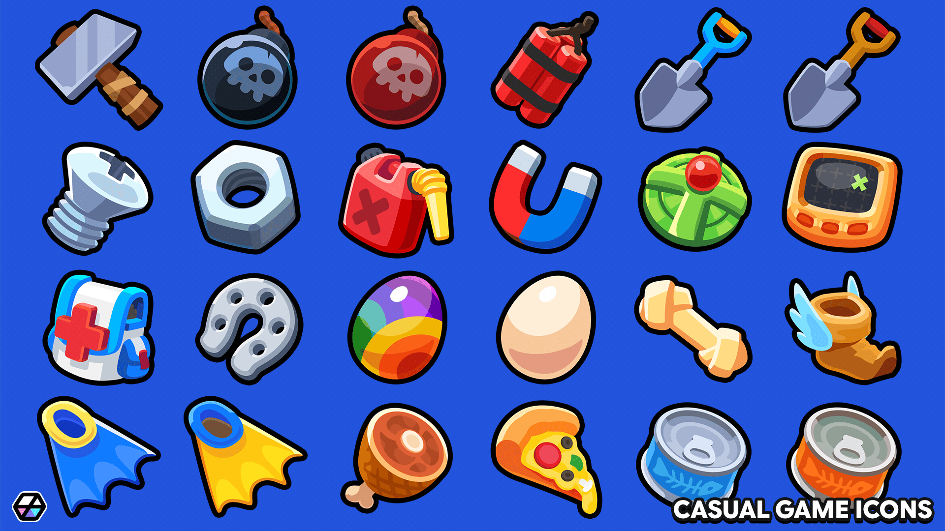 2D Icons - Casual Game Icons by LAYERLAB