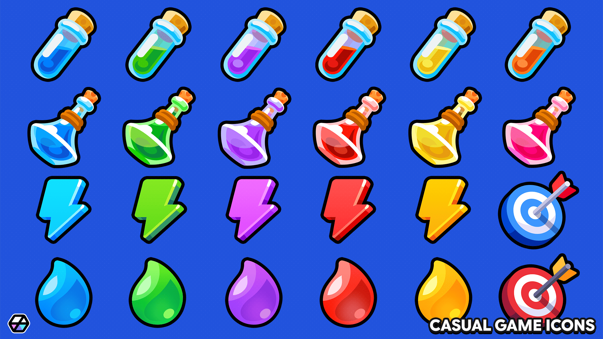 2D Icons - Casual Game Icons by LAYERLAB