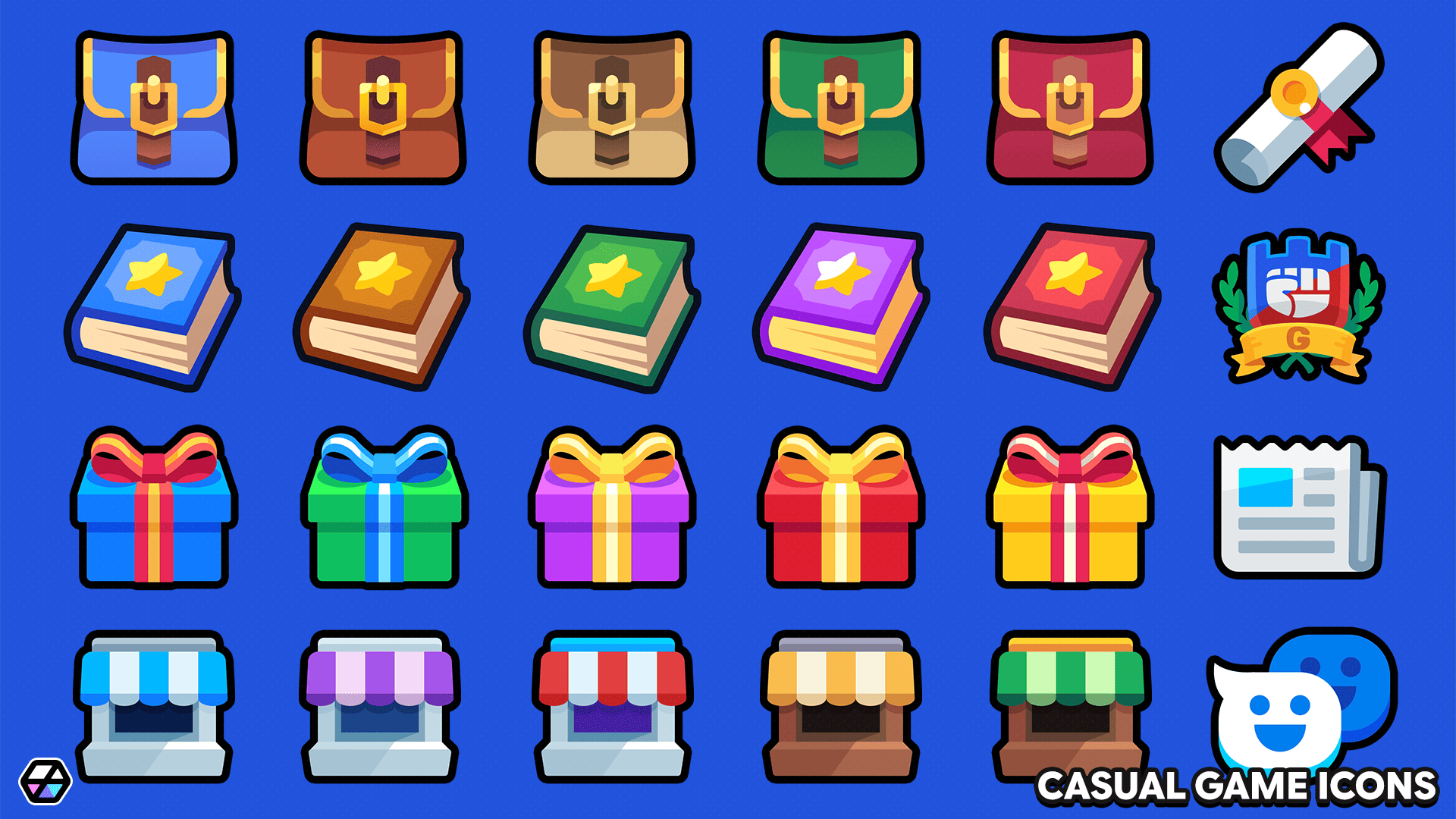 2D Icons - Casual Game Icons by LAYERLAB