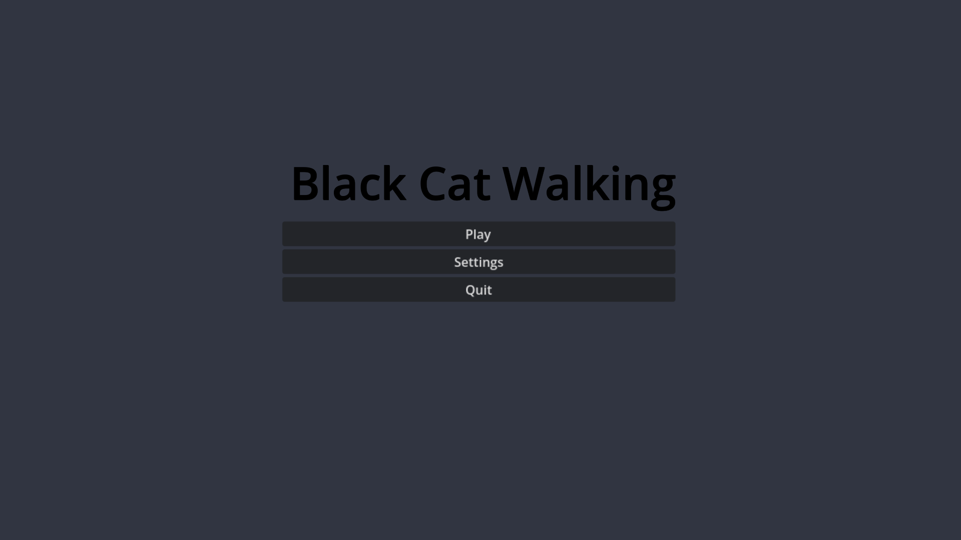 Black Cat Walking by Nivix