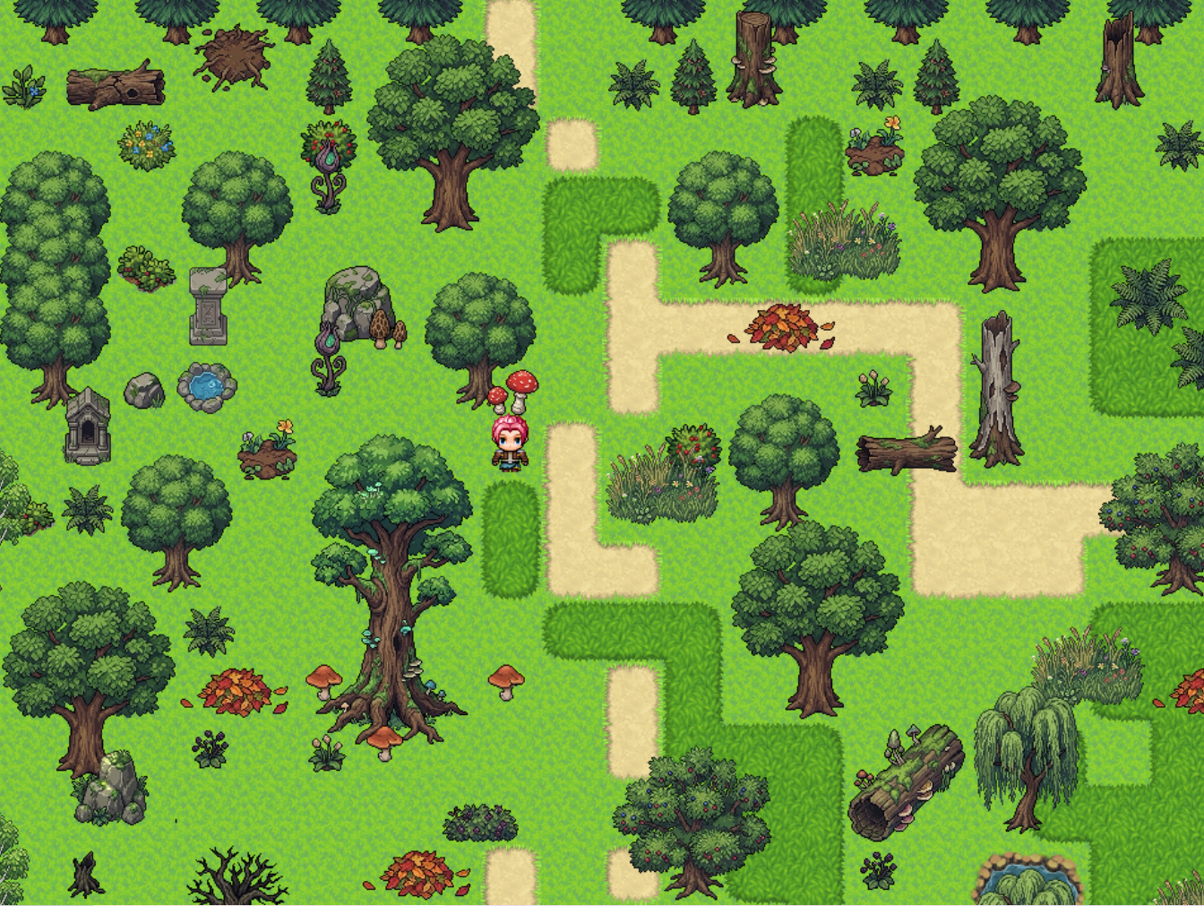 Fantasy Forest RPG Maker Tileset by Haydeos