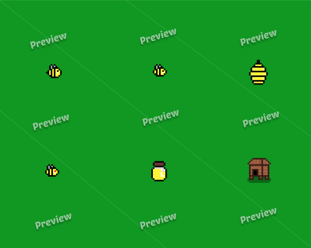 Bee Pack - 16x16 by Suzana Assets