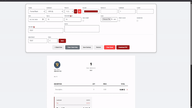 Invoice Generator Pro — Offline, Own-Forever Invoicing Tool by A Phenom
