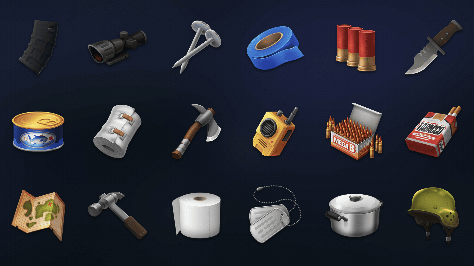 2D Icons - Survival Icon Pack by LAYERLAB