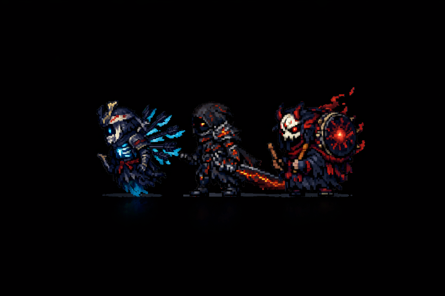 Japanese Dark Fantasy Enemies – Fallen Warriors by Megentarou