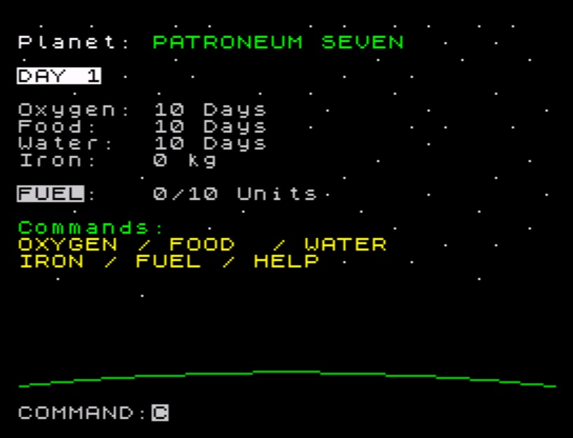 Planet Survival (ZX Spectrum) by RetroSteveUK