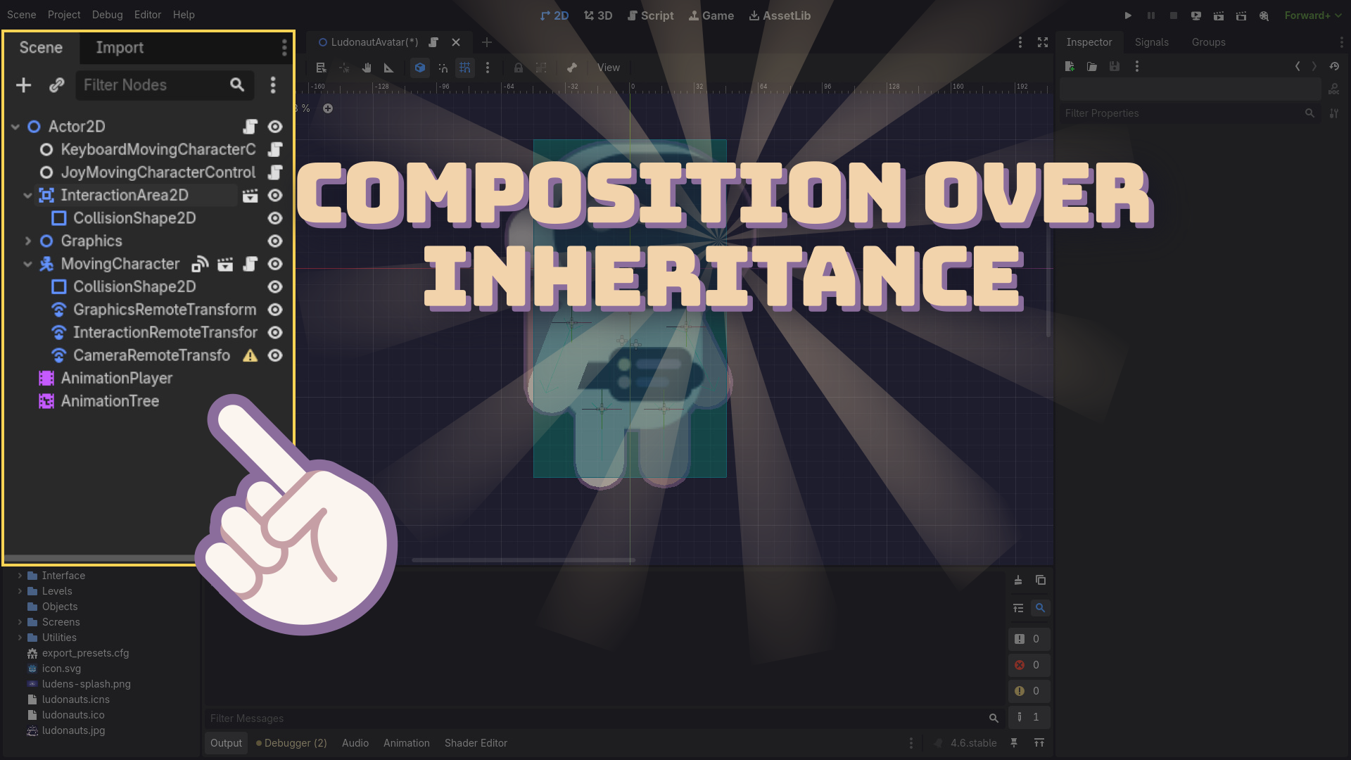 Godot Engine 2D Platformer Character by Ludonauta