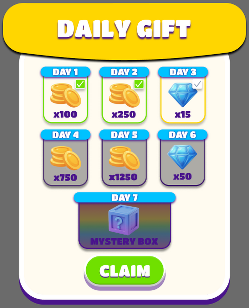 Jelly Quest - Casual Mobile Game UI Kit by DeviStudio