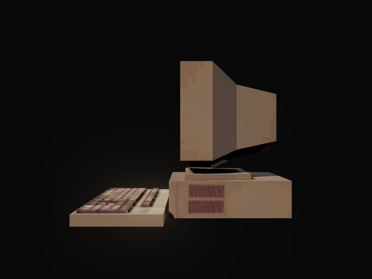 Low Poly 90’s Computer – Game Ready Asset (PS1) by lardnix