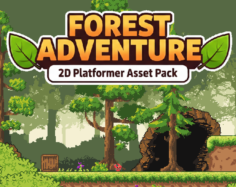 Jungle Adventure – 2D Platformer Asset Pack by Pozac