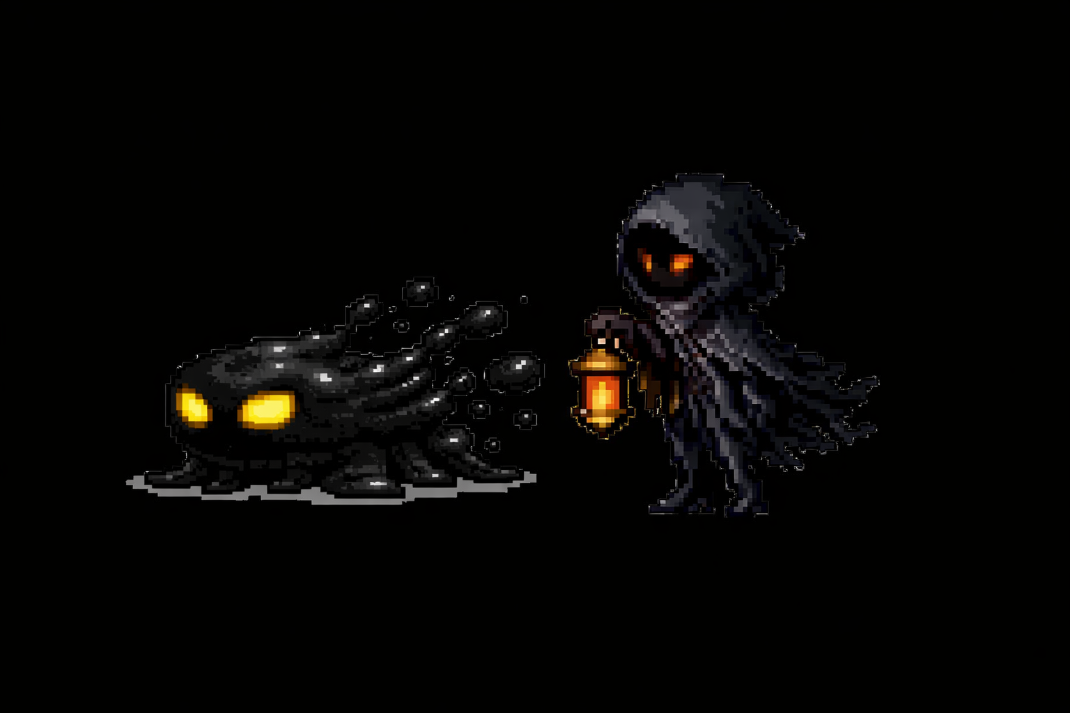Japanese Dark Fantasy Enemies – Free Sample Pack (5 Enemies) by Megentarou