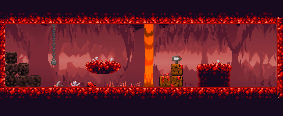 Infernal Caves – 2D Platformer Asset Pack 24x24 by Pozac