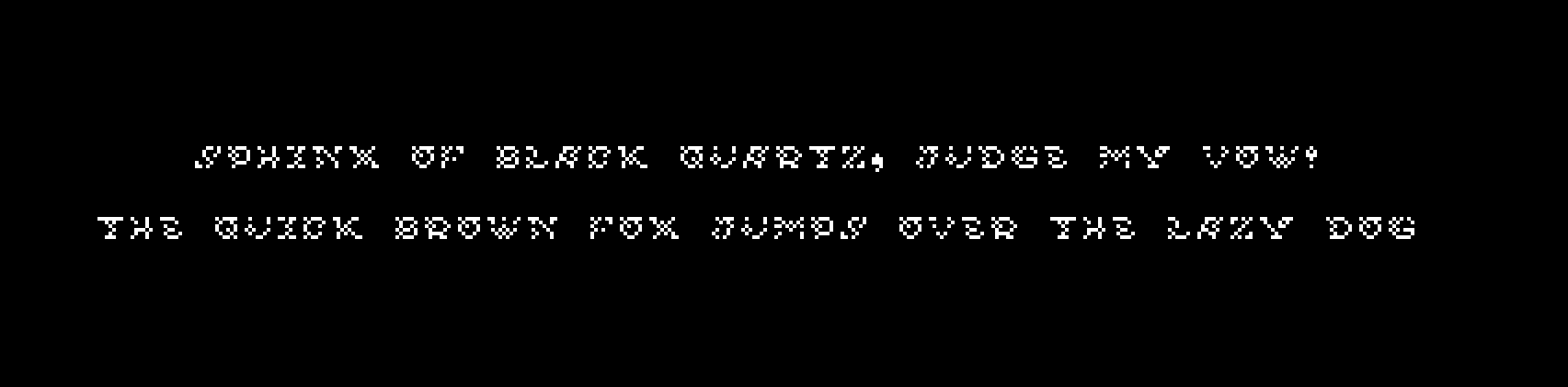 Dither Punk Font by VoxelTage