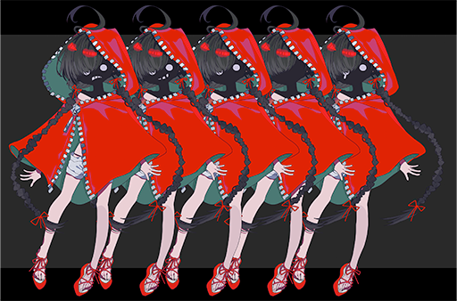 TTRPG/VTT Full-Body PNG – Red Hood One-Eyed Girl (39 Expressions ...