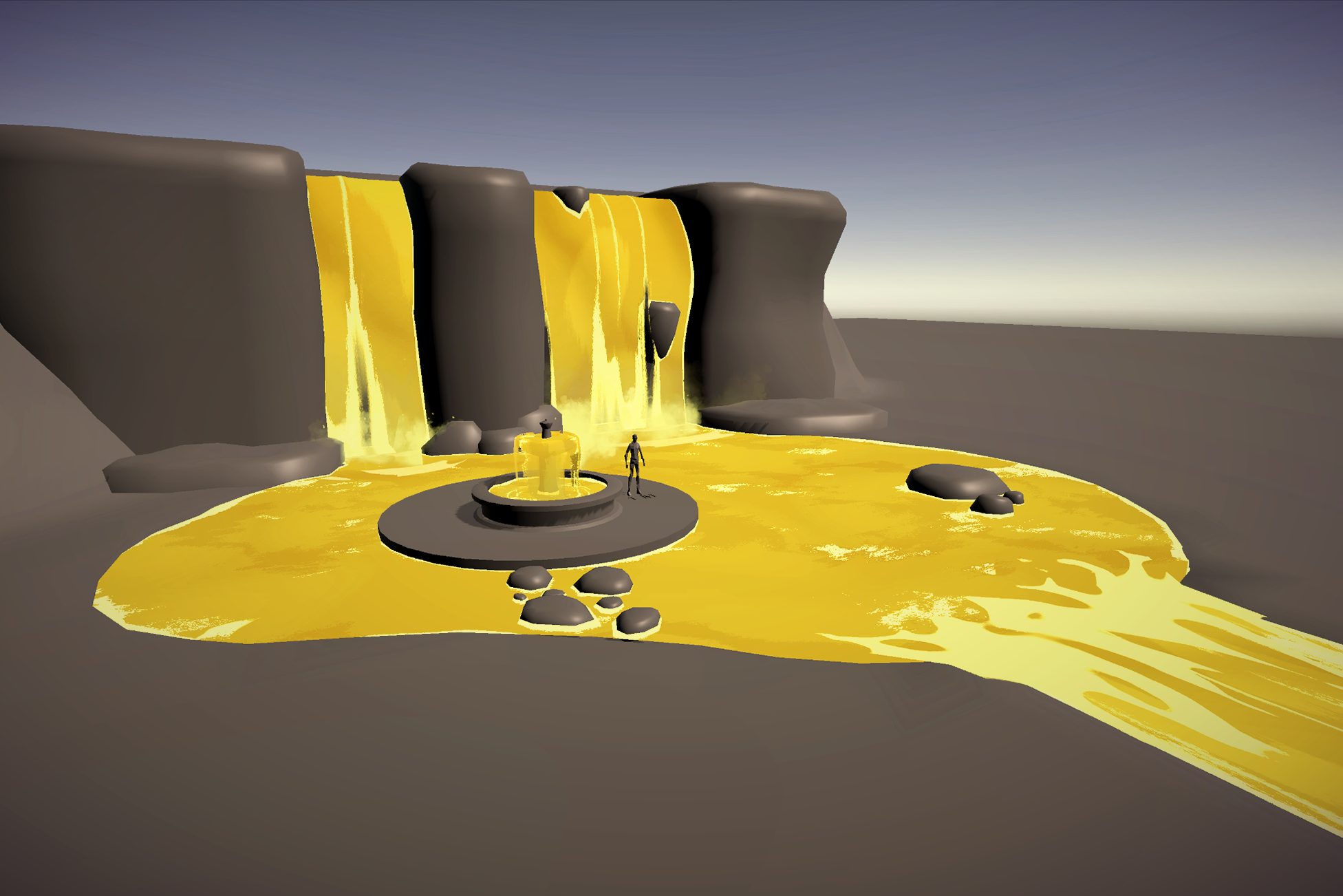 Stylised Waterfall Asset Pack by Lixsh
