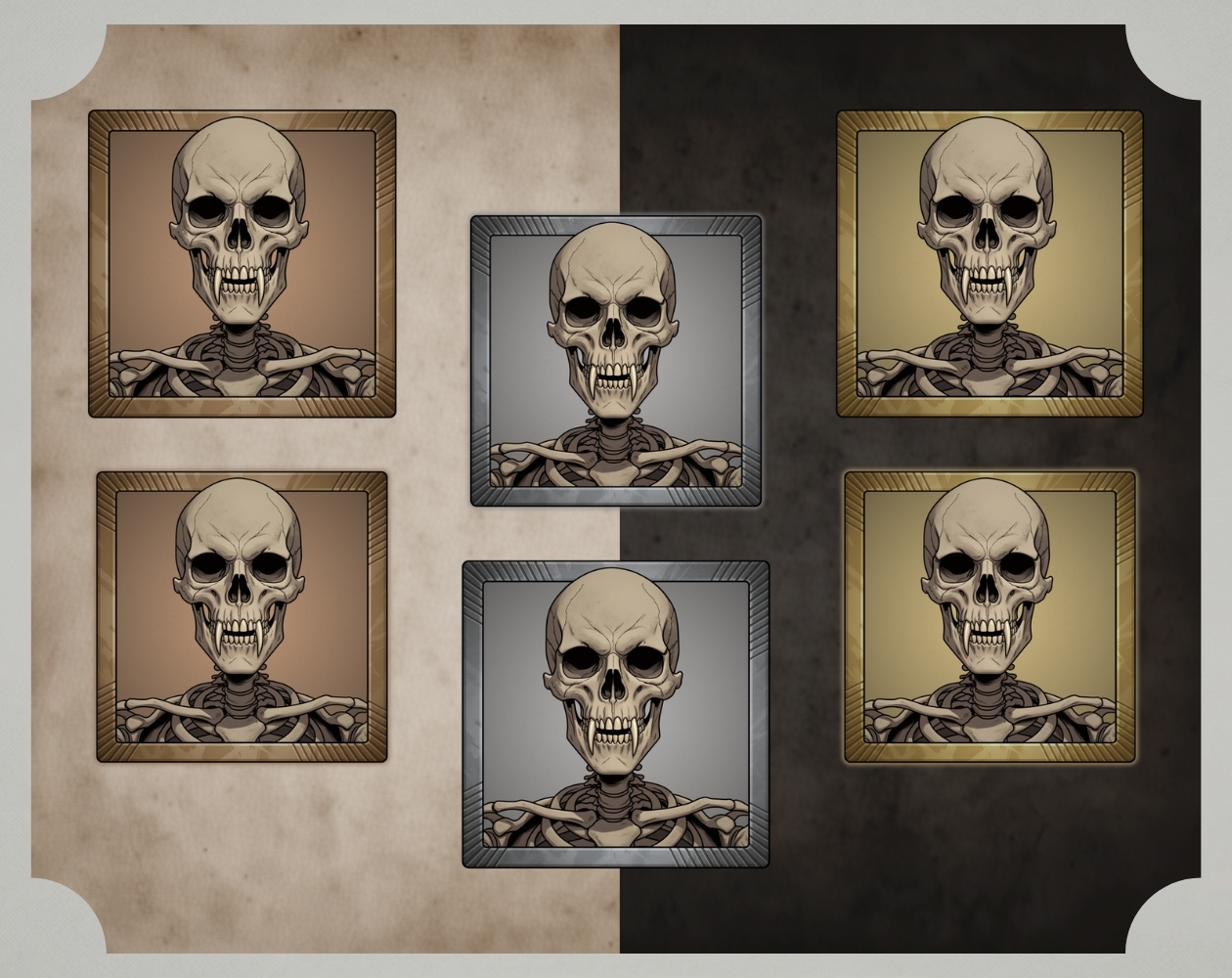 Standard Skeleton Tokens by fredcalil
