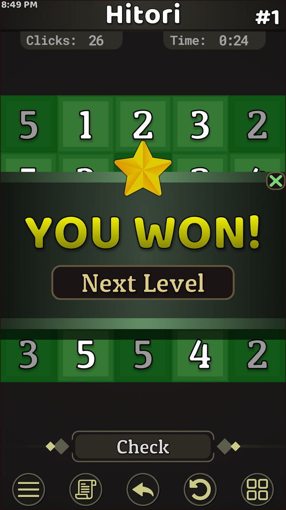 Hitori logic puzzle numbers game by Tymski