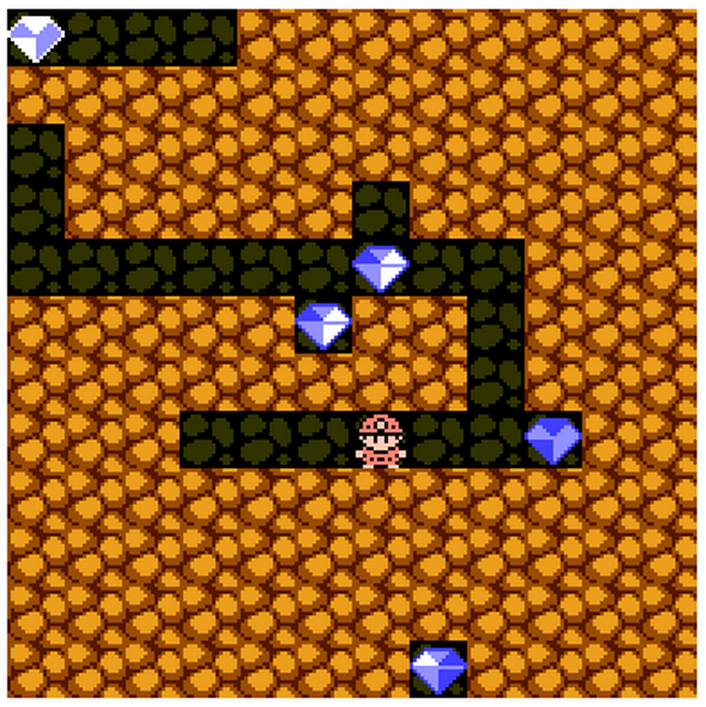 Pixel Boulder Game by jordymoos