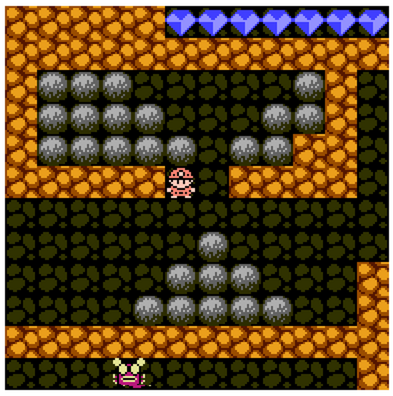 Pixel Boulder Game by jordymoos