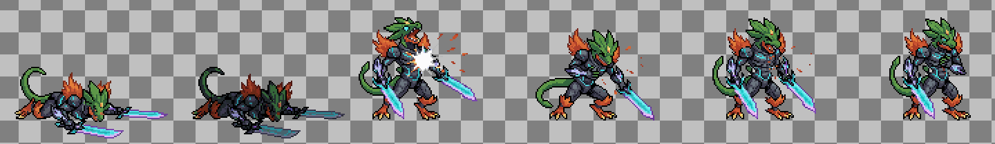 2D Character Sprite Sheet - Pixel Art Dragon Chicken Mutant by ...