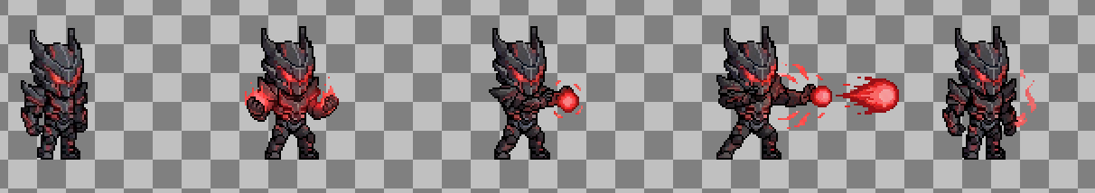 2D Character Sprite Sheet - Pixel Art Dark Corrupted Knight by ...