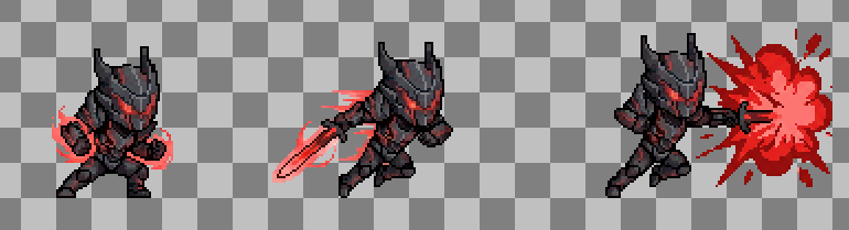 2D Character Sprite Sheet - Pixel Art Dark Corrupted Knight by ...